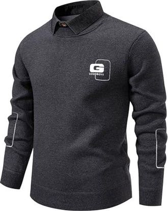 Generic Pull Sweater Col V pour Hommes en Maille Fine paisseur Moyenne Douce Super Chaud Hiver L&eacute;ger Transition Automne Nouveau Design Souple Tendance Haut Qu