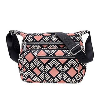 Generic Sac pour femme en nylon imprimé une épaule sac à bandoulière sac à bandoulière décontracté sac à bandoulière grande capacité pour femme sac à bandouli
