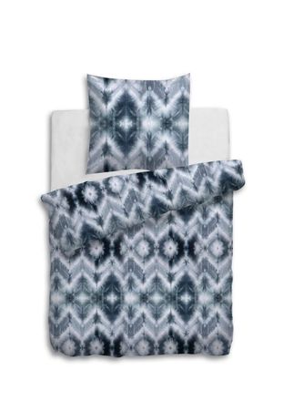 Heckett & Lane Heckett & Lane Baumwoll Bettw&auml;sche Tholson I Gr&ouml;&szlig;e 135 x 200cm 80x80 I Farbe Blau Kaleidoskop