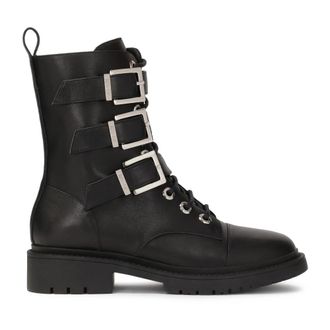 Kazar Schwarze Stiefel verziert mit drei Schnallen.Dieses Produkt f&auml;llt klein aus. - - Shoes - Damen - Schwarzk - 39 EU