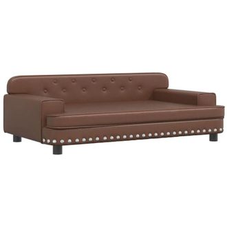 vidaXL Kindersofa Braun 90x53x30 cm Kunstleder vidaXL696679