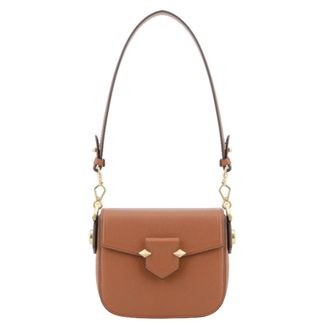 Pourchet Femme, Sacs, Brun, Taille: ONE Size Petit trotteur camel - en cuir