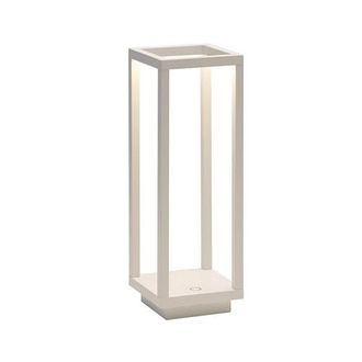 Zafferano Home Pro, Wiederaufladbare und Kabellose Tischlampe mit Touch Control, Geeignet f&uuml;r den Innen- und Au&szlig;enbereich, Dimmer, 3000 K, H&ouml;he 29,4 cm, Farbe W