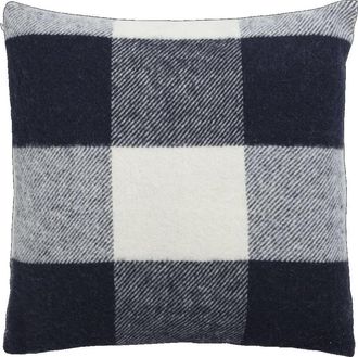 GANT Check Zierkissen Farbe Marine Größe 50x50