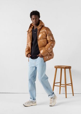 Jott Doudoune &agrave; capuche Grand Froid Sucre roux Java laqu&eacute;e - Taille XXL