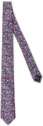 Au Printemps Paris Cravate imprimé fleurs