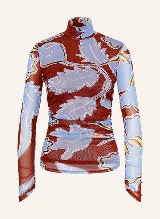 Diane Von F&uuml;rstenberg Diane Von Furstenberg Rollkragenshirt Logan Aus Mesh blau