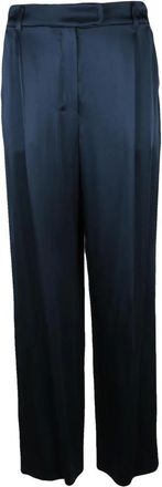 Max Mara Femme, Pantalons, Bleu, Taille: 36 FR Amleto Wide Pantalons