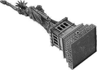 DOITOOL Metall Freiheitsstatue Modell Tischdekoration aus Leichte Desktop Figur für Büro und Zuhause Glatte Oberfläche Kulturelle Souvenir Dekoration