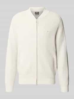 Fynch-Hatton Strickjacke mit Zweiwege-Rei&szlig;verschluss und Label-Stitching