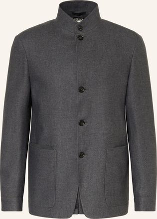 Ermenegildo Zegna Zegna Sakko Regular Fit Mit Seide grau