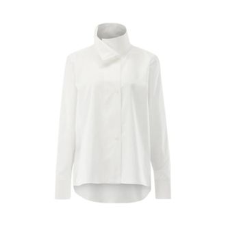 van Laack Femme, Blouses et Chemises, Blanc, Taille: 46 FR Blouse Tipca