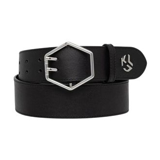 Karl Lagerfeld Breiter Lederg&uuml;rtel - - Accessories - Damen - Schwarzk - 65 CM