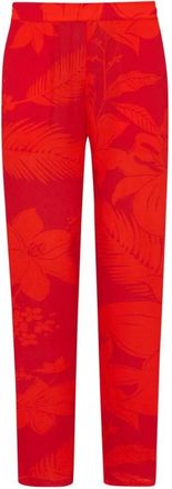 Vilebrequin Femme, Pantalons, Rouge, Taille: 38 FR Women Viscose Pants Flower Power