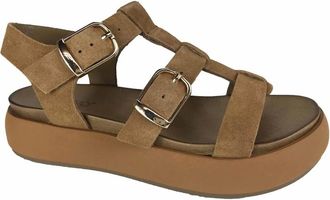 Inuovo Inuovo, Femme, Chaussures, Brun, Taille: 36 EU A96046 Sandale Plate