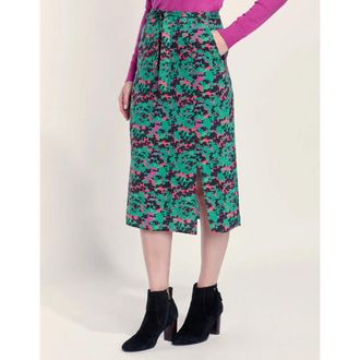 La Fiancée Du Mékong Jupe midi évasée imprimée AKASH