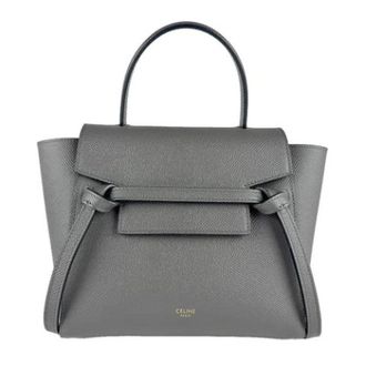 Celine Pre-owned Vintage Leder Fanny Pack Handtasche Umh&auml;ngetasche - - Pre-owned - Damen - Grau - ONE SIZE