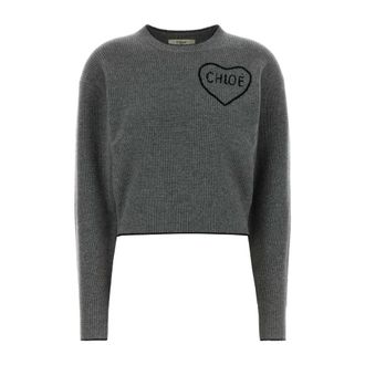 Chlo&eacute; Damen, Strickwaren, Grau, SGr&ouml;&szlig;e