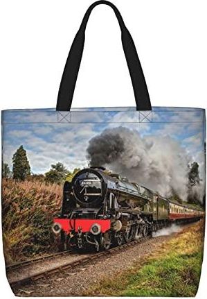 Generic Sac Fourre-Tout Vieux Train &Agrave; Vapeur Sac Fourre Tout Femme Pliable Personnaliser Sacs &Agrave; Main, Pour Shopping, Femmes, Voyage, Burea