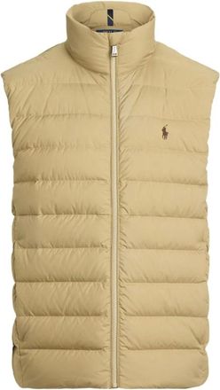 Polo Ralph Lauren Homme, Vestes, Beige, Taille: S Gilet matelass&eacute; &agrave; logo brod&eacute;