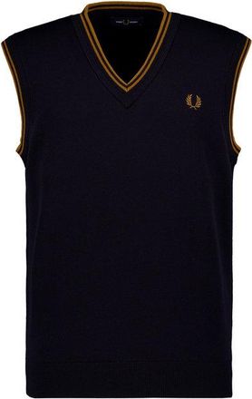 Fred Perry Herren Pullunder blau unifarben