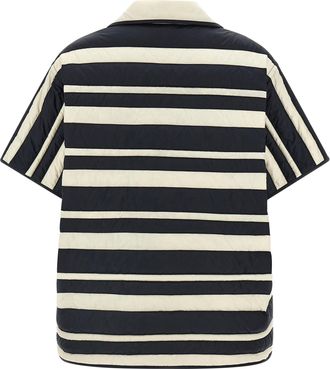 Moncler Striped Padded Shirt - Navy