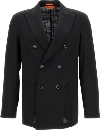 Barena Homme, Vestes, Noir, Taille: S Giacca doppiopetto