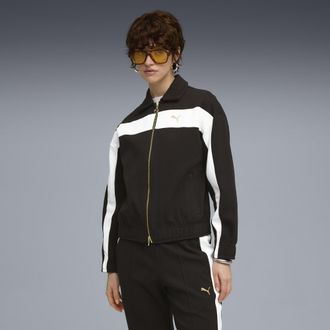 Puma Veste de surv&ecirc;tement d&eacute;contract&eacute;e T7 Femme, V&ecirc;tements, Noir, XL