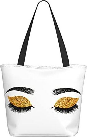 AOOEDM Beautiful Woman Eyes Ladies Shopping Bag 13x11x7in.Le cadeau parfait pour la Saint-Valentin.Cest de la Saint-Valentin pour maman, fille, &eacute;pouse, etc