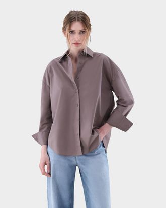 van Laack Hemdbluse mit &uuml;berschnittenen Schultern