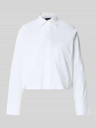 s.Oliver Black Label Boxy Fit Hemdbluse aus Baumwoll-Mix