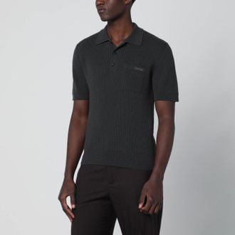 Gucci Polo aus woll-kaschmir in Milit&auml;rgr&uuml;n