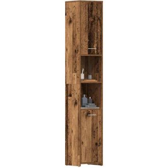 vidaXL Vidaxl - Armoire salle de bain vieux bois 30x30x183,5 cm bois ing&eacute;nierie