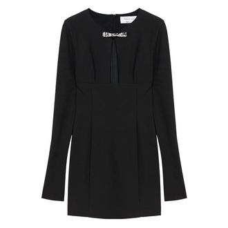 Blumarine Schwarzes Jersey-Kleid - - Dresses - Damen - Schwarzk - M
