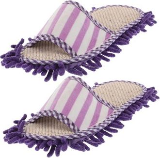 Yarnow Pantoufles De Nettoyage Lavables Souples Et R&eacute;utilisables Pour Sols De Salle De Bain Et Cuisine