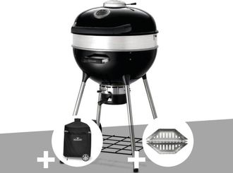 Napoleon Barbecue &agrave; charbon Charcoal Kettle Pro 57 cm + Housse de protection + Lot de 2 paniers &agrave; charbon - Napoleon