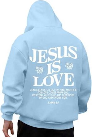 Generic Sweat a Capuche Homme Hooded Sweatshirt Hoodie Pullover Homme Longue Manche avec Doublure en Fleece et Design Th&eacute;matique, Sweatshirt pour Streetwear E