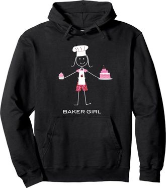 Whyitsme Design Funny Frauen B&auml;cker Design, Backen Cooking Gifts for Girls Pullover Hoodie