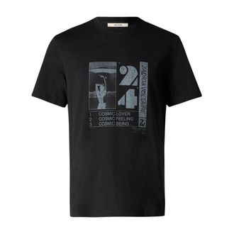 Zadig&Voltaire T-shirt Ted Photoprint - Homme - Tops - Noir - Taille: 2XL