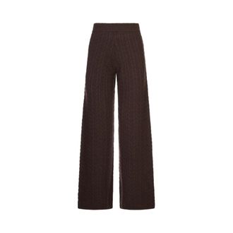 Agnona Wide Hosen - - Trousers - Damen - Braun - M