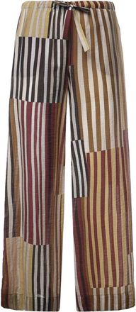 ottod'Ame Femme, Pantalons, Multicolore, Taille: 34 FR Wide Pantalons