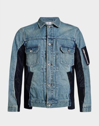 sacai JACKEN & M&Auml;NTEL - Jeansjacken/M&auml;ntel auf YOOX.COM