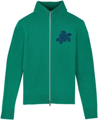 Vilebrequin Homme, Pulls, Vert, Taille: 2XL Full Zip Sweater Turtle