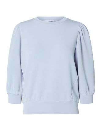 Selected Damen Slftenny 3/4 Top Noos Sweatshirt, Cashmere Blue, XS EU