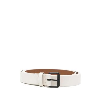 Sofie D'Hoore Varnia Leder Breitg&uuml;rtel MM 25 - - Accessories - Damen - Beige - 85 CM