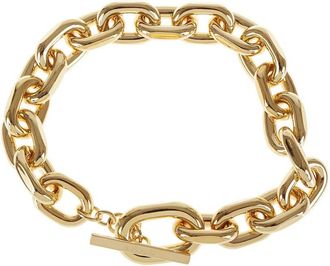 Paco Rabanne Armband - Bold Brass Chain Bracelet - Gr. ONE SIZE - in Gold - f&uuml;r Damen