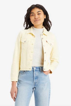 Levi's Veste Trucker Original - Femme - Jaune / Dusty Anise Flwr Trucker - M