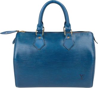 Louis Vuitton Crossbody Bags - Louis Vuitton Bleu Epi Leather Speedy 25 Handbag - Gr. unisize - in Blau - f&uuml;r Damen
