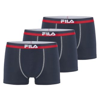 Fila Boxershorts FILA, Herren, Gr. XXL, blau (navy), Obermaterial: 95% Baumwolle, 5% Elasthan, bedruckt, unifarben mit Farbeinsatz, k&ouml;rpernah, Unterhosen H