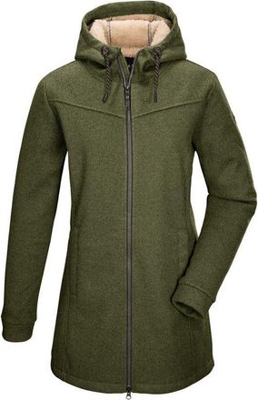 G.I.G.A. DX by killtec Fleecejacke GW 37 WMN KNTFLC PRK Strickfleeceparka mit Kapuze, Teddyfell, 2-Wege-Reißverschluss